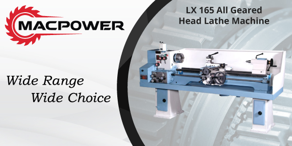 All Geared Lathe Machine (Model: LX 165) - Macpower Ind. All Geared Lathe Machine (Model: LX 165) - Macpower Ind.